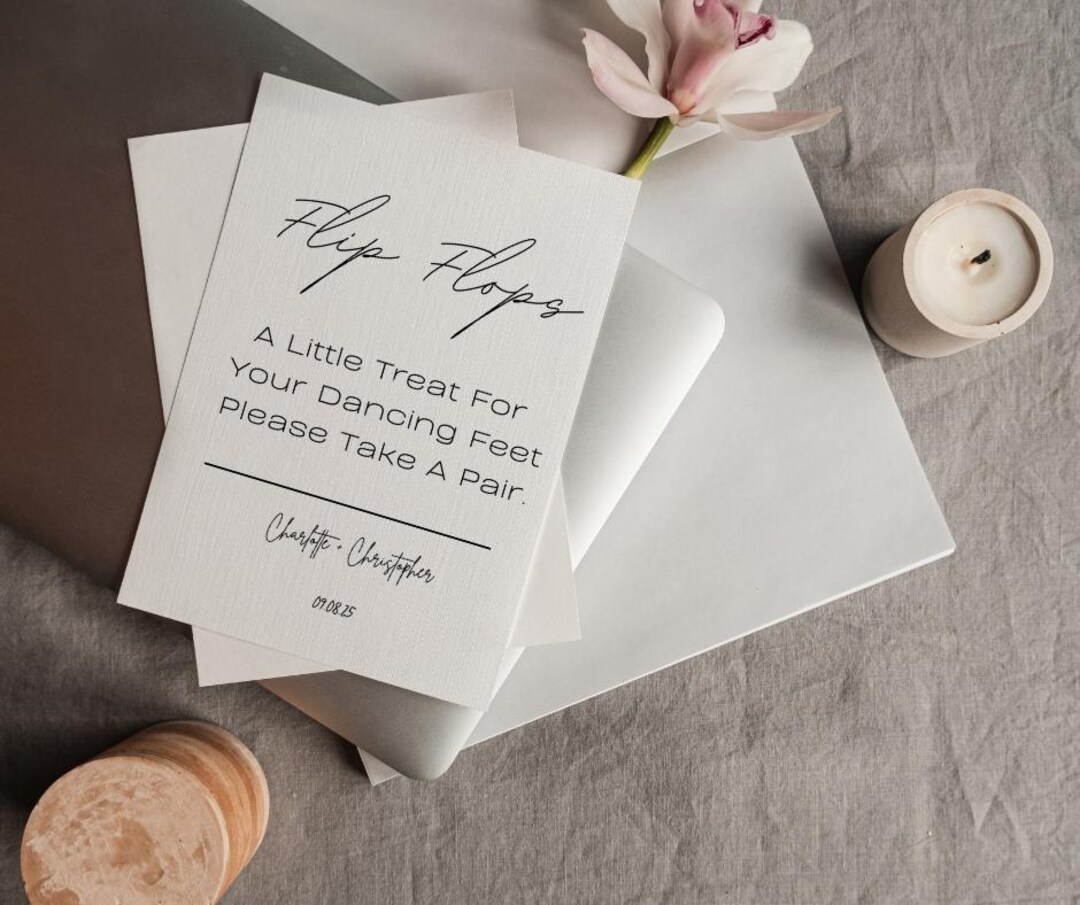Personalized Dancing Feet Wedding Sign: Elegant Black & White - Etsy