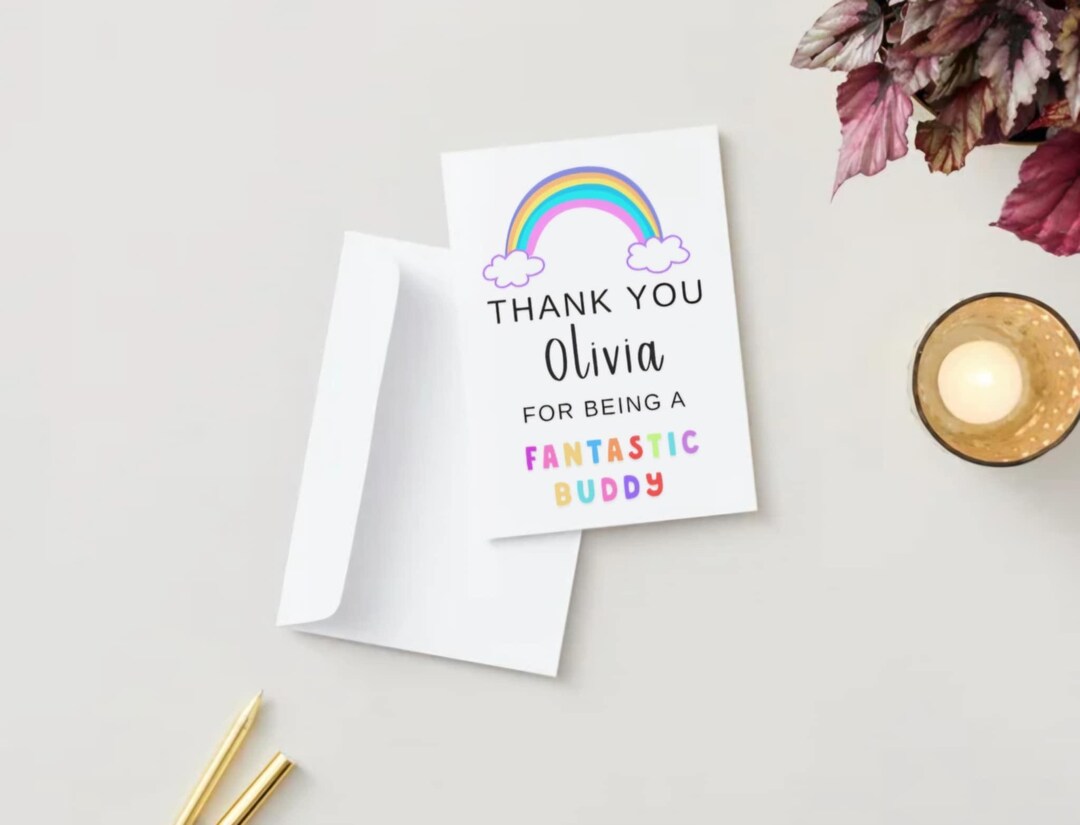 School Graduation | Thank You Buddy | School Leavers Card | School ...