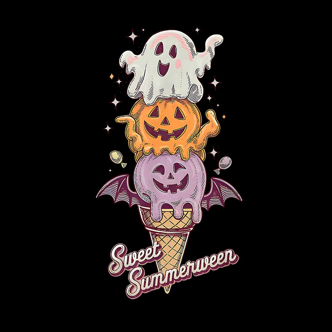 Summerween Ice Cream PNG, Cute Popsicle Halloween Design, Sweet Spooky ...