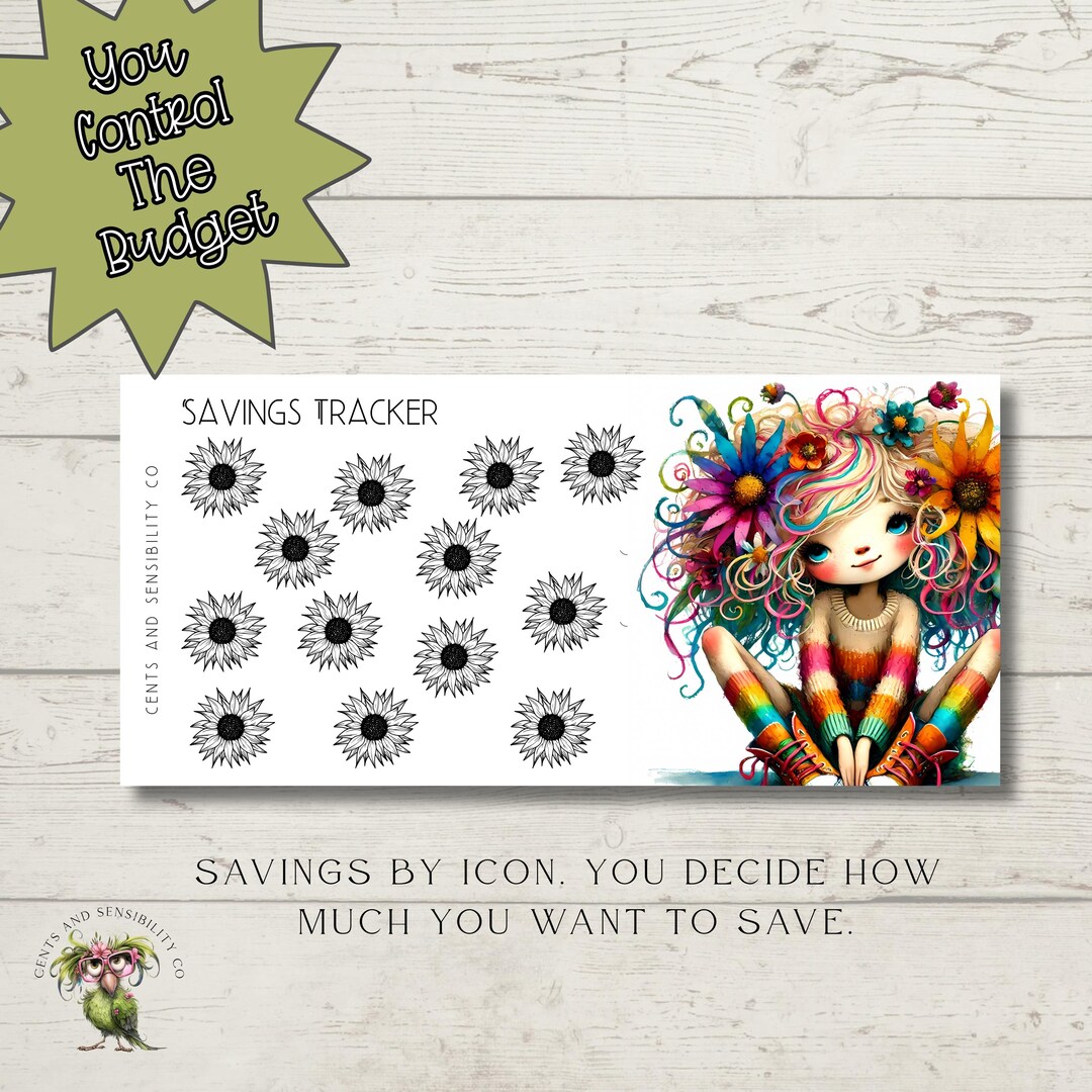 Sunflower Savings Challenge Tracker, Cash Budgeting (A6 Binder) - Etsy