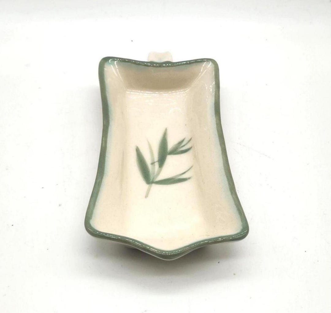 Vintage MCM WINFIELD CHINA Hand-painted "bamboo" Serving Tray W/1 ...