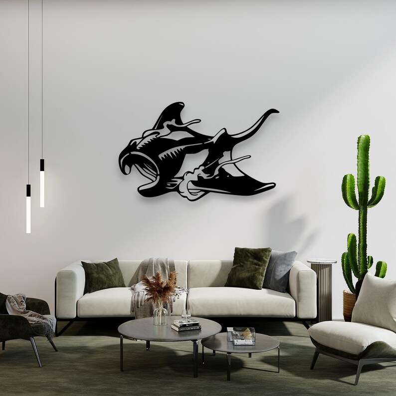 Mobula Ray Dxf Svg Files for Laser Cut | Manta Ray Dxf File for Cnc ...