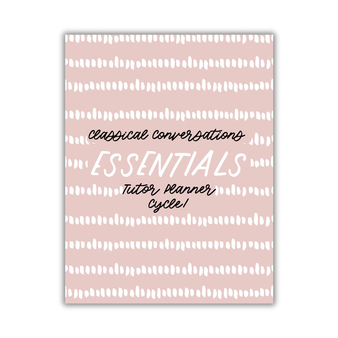CC Essentials Tutor Planner - Etsy