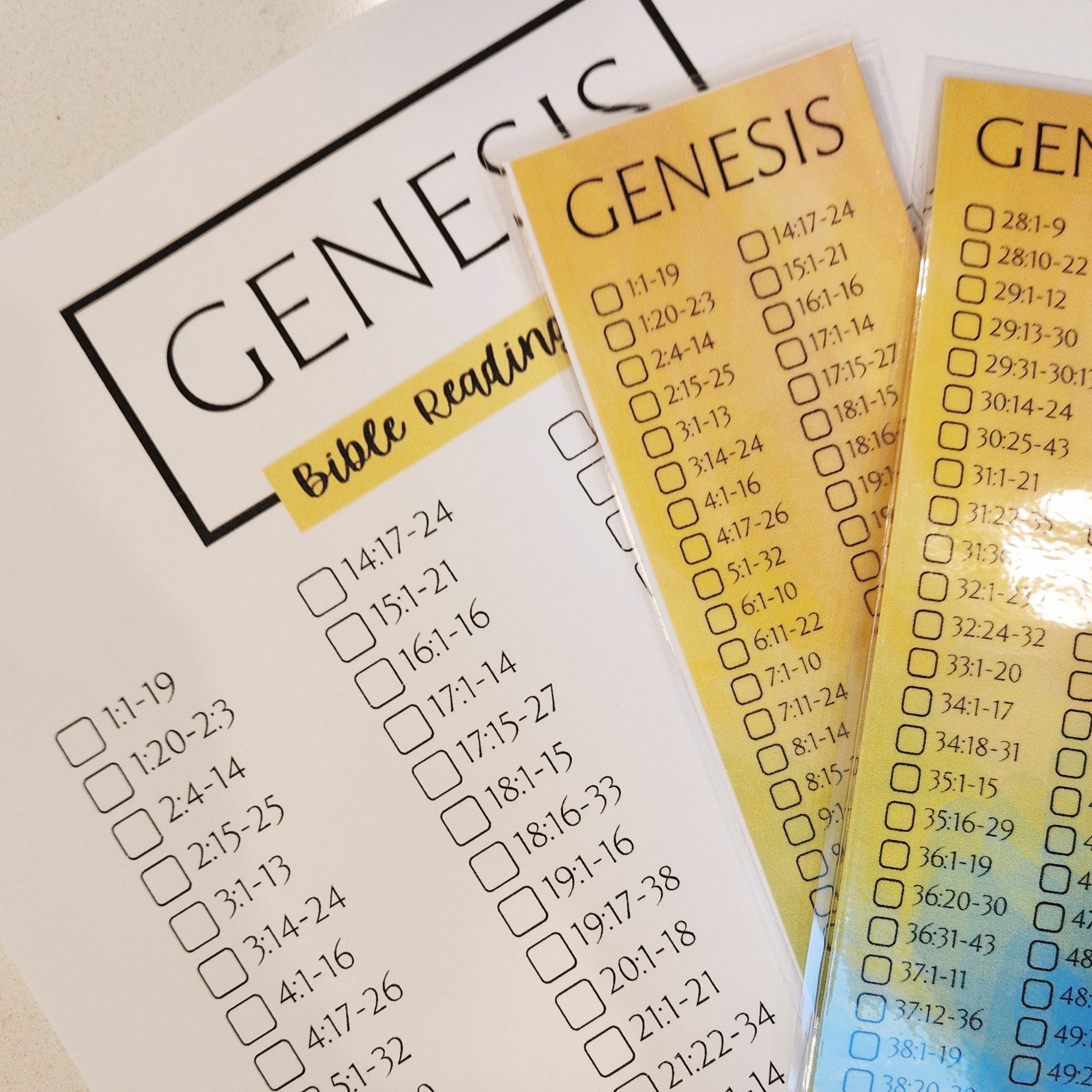 Kids Bible Reading Plan Genesis - Etsy