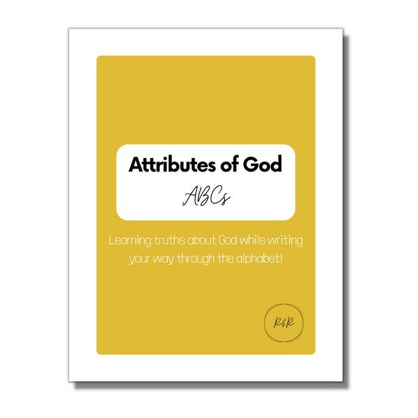 Attributes of God - Etsy