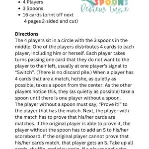 Types of Verbs Spoons Game | Printable Grammar Card Game | Transitive ...
