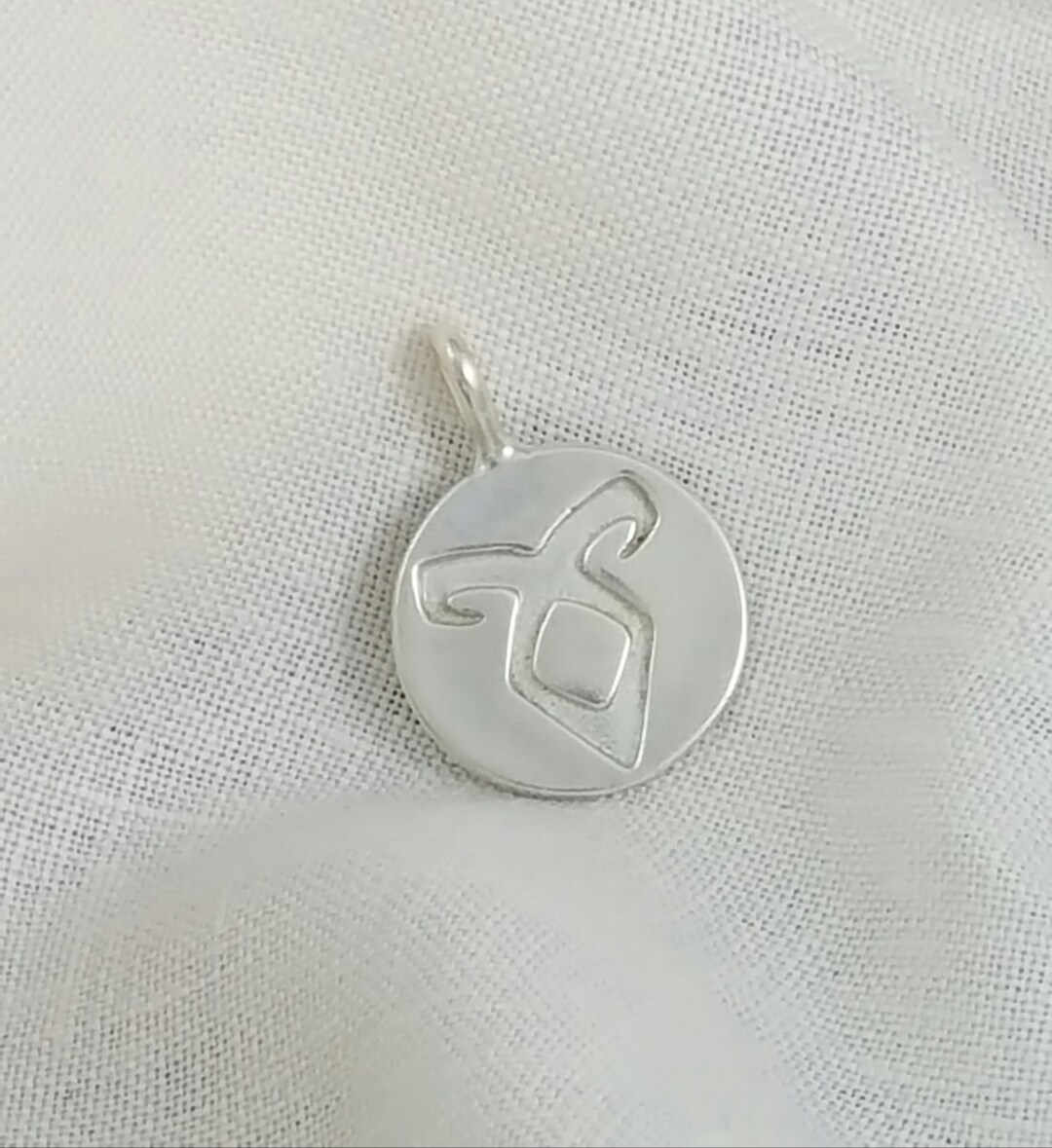 Hand Crafted Solid Sterling Silver Angelic Power Rune (enkeli) Pendant ...