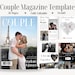 Personalized Couples Magazine Template | Canva Editable Magazine ...