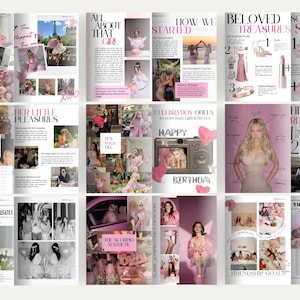 Custom Birthday Magazine Template | Birthday Magazine for Best Friend ...
