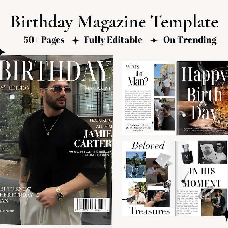Sports Birthday Magazine - Etsy