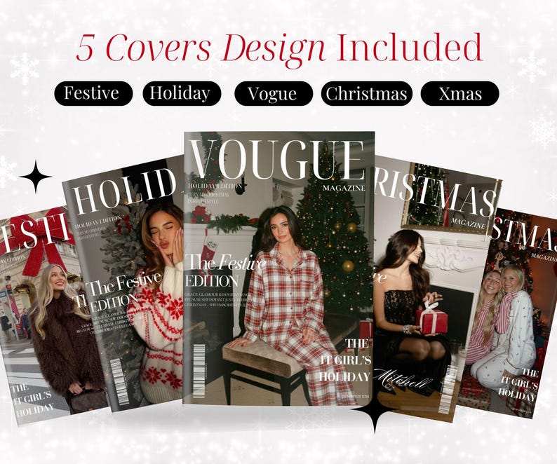 Festive Magazine Template | Christmas Keepsake for Best Friend ...