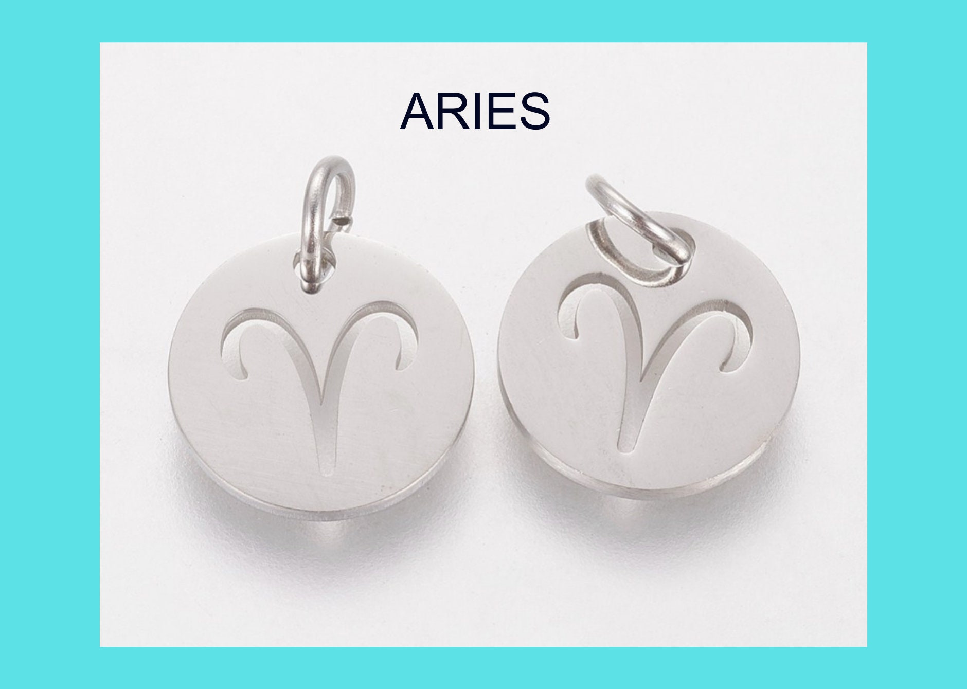 Charm - Zodiac - ARIES - Etsy