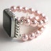 Pink Watch Band for Apple Watch Pink Crystal Pearl Apple | Etsy