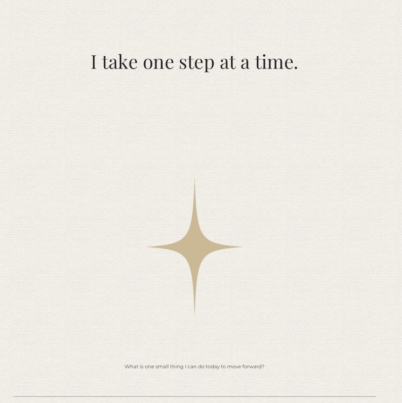20 Printable Affirmation Cards – Minimalist Digital Deck for Mental ...