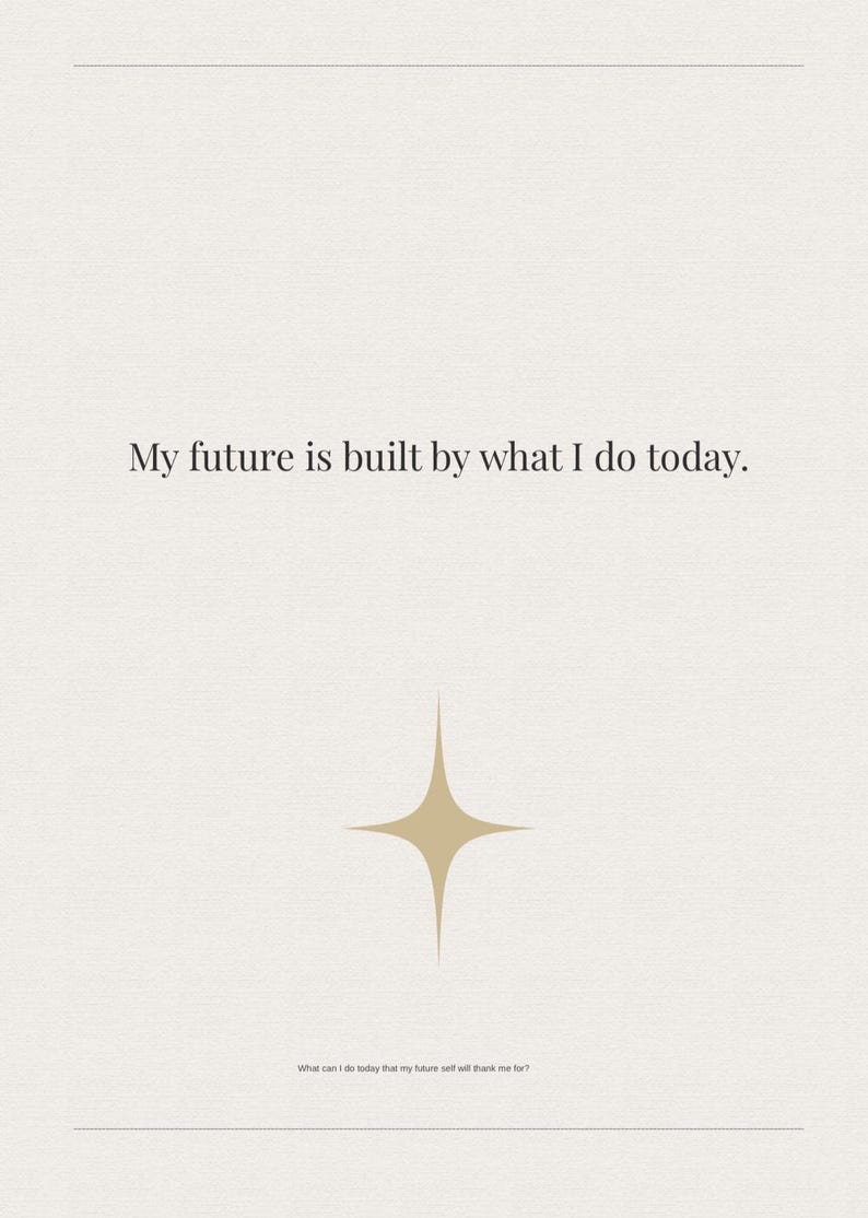 20 Printable Affirmation Cards – Minimalist Digital Deck for Mental ...