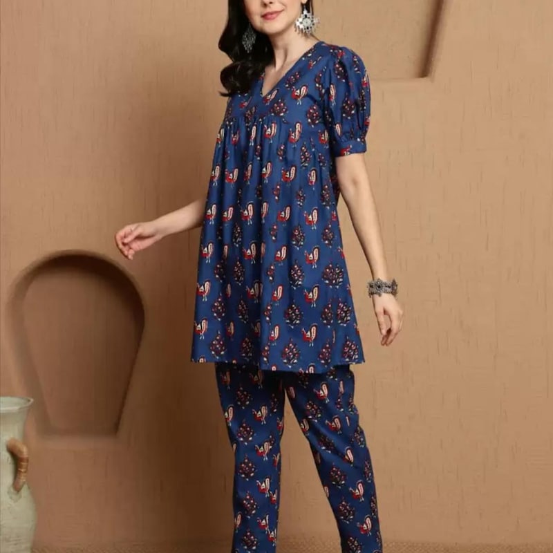 Long Top Co Ord Set - Etsy