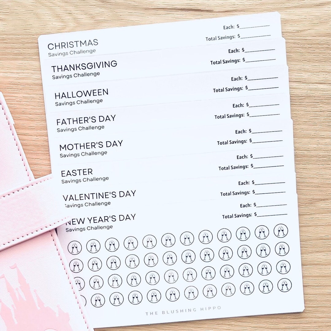 Holidays Savings Challenge | New Year | Valentine's Day | Easter ...