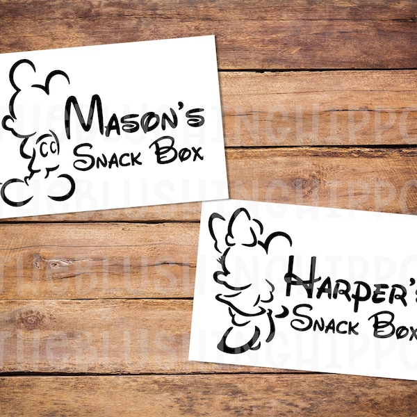 Snackle Box Label - Etsy