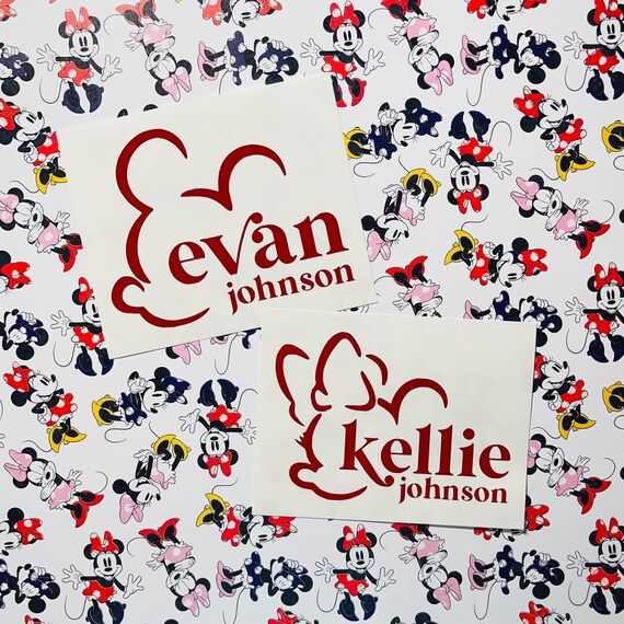 Disney Name Decal | Disney Name Sticker | Custom Disney Name ...