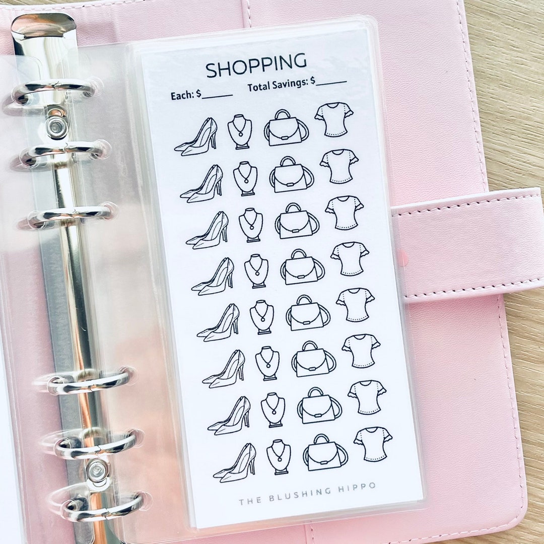 Shopping Savings Challenge Insert Clothing Savings Cash - Etsy