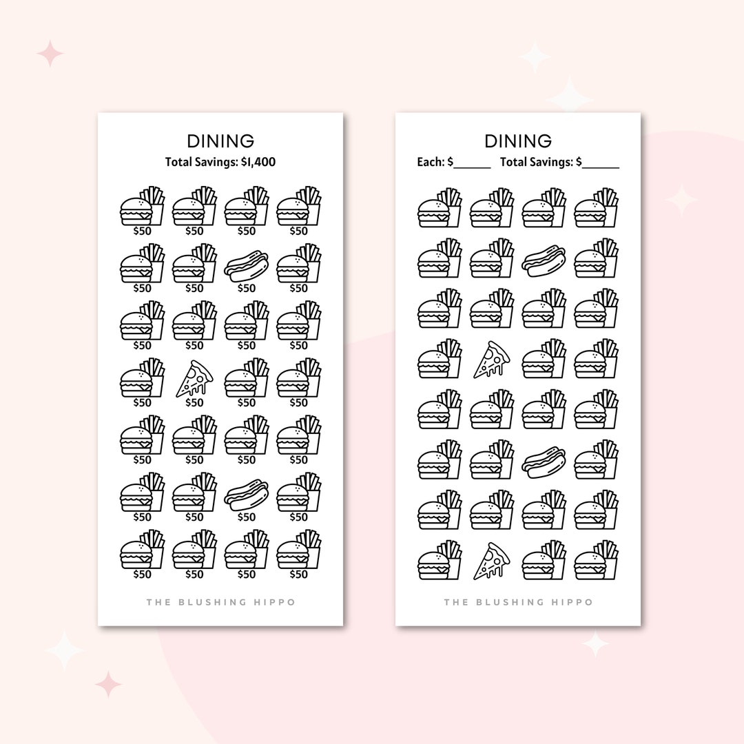 Disney Dining Savings Tracker | Disney Snacks | Budget Tracker ...