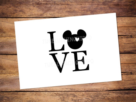 Disney Love | Disney Decal | Disney Sticker | Disney Bumper Sticker ...