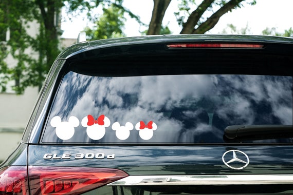 Mickey Minnie Family Car Decal | Family Car Decal | Disney Family ...