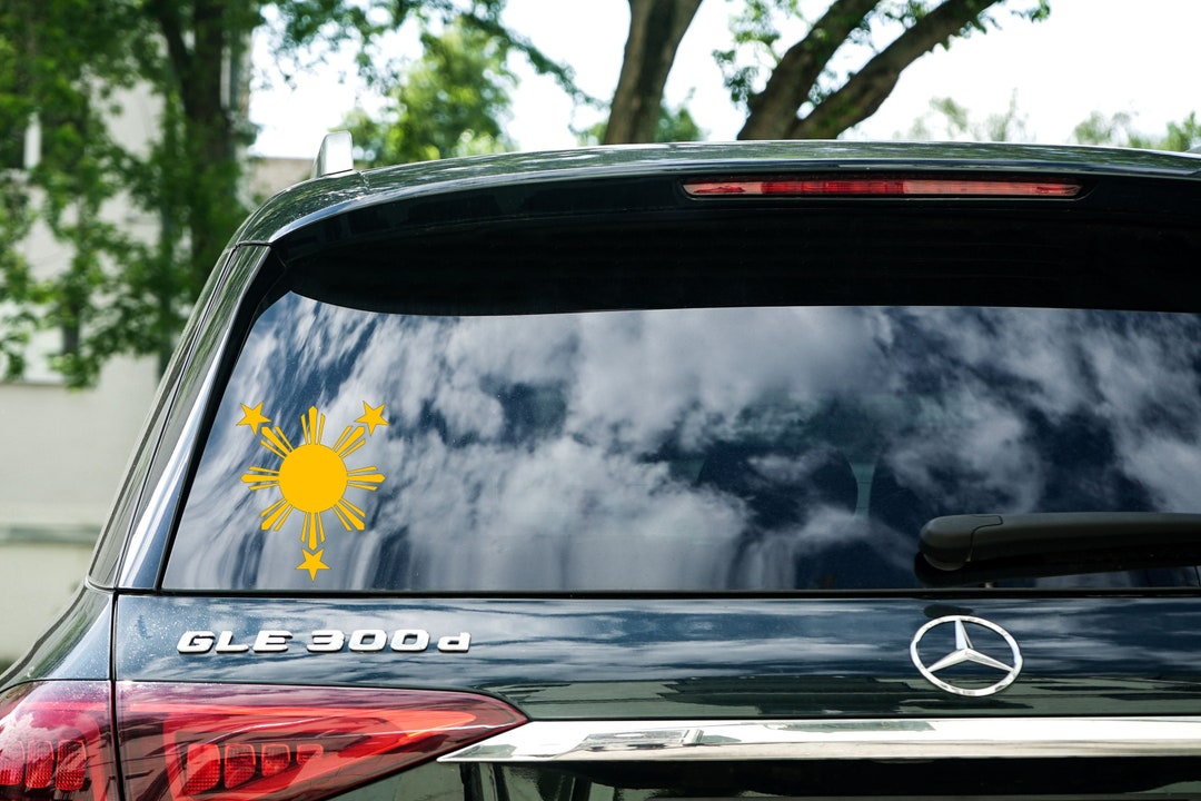 Pinoy Pride Decal Proud Pinoy Filipino Car Sticker Filipino Sun and ...