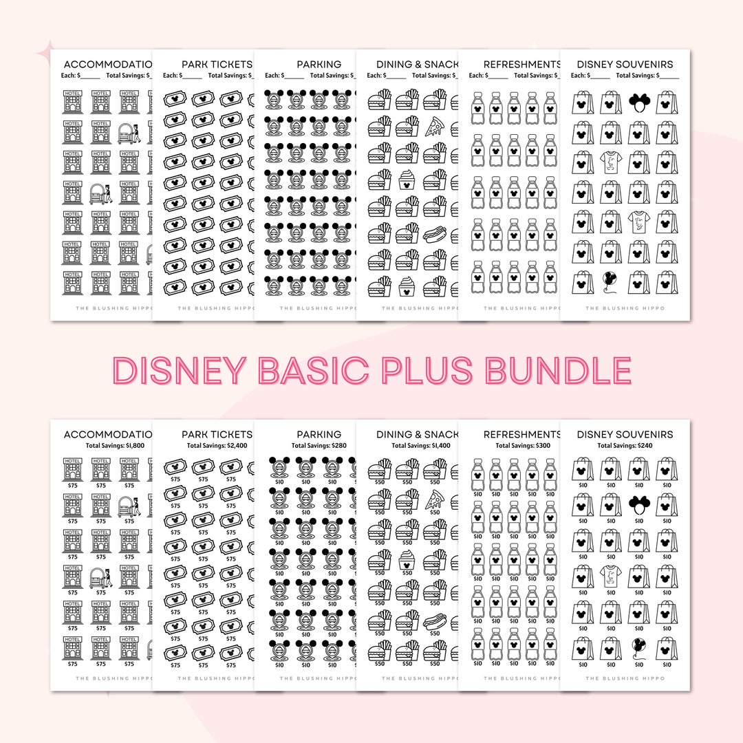 Disney Savings Tracker Disney Budget Tracker Disney Bundle Disney Trip ...