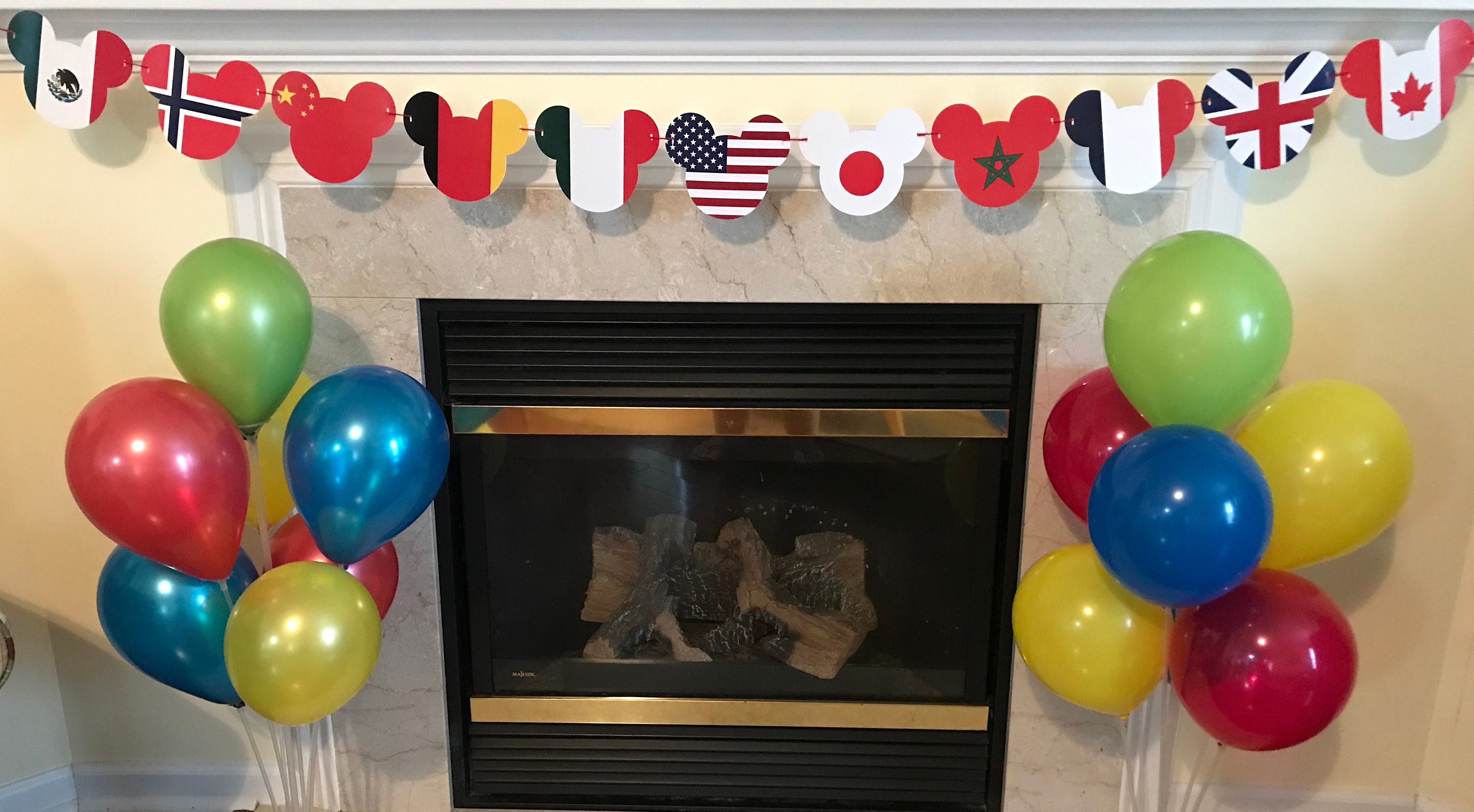 PRINTABLE Epcot Mickey Ears Flags - Etsy