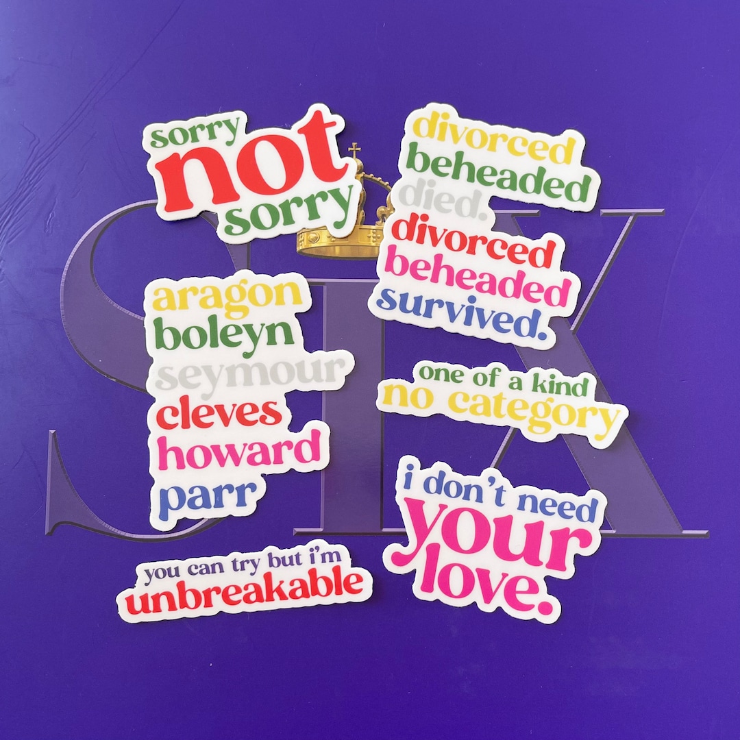 Six the Musical | Six | Six Stickers | Six the Musical Stickers ...