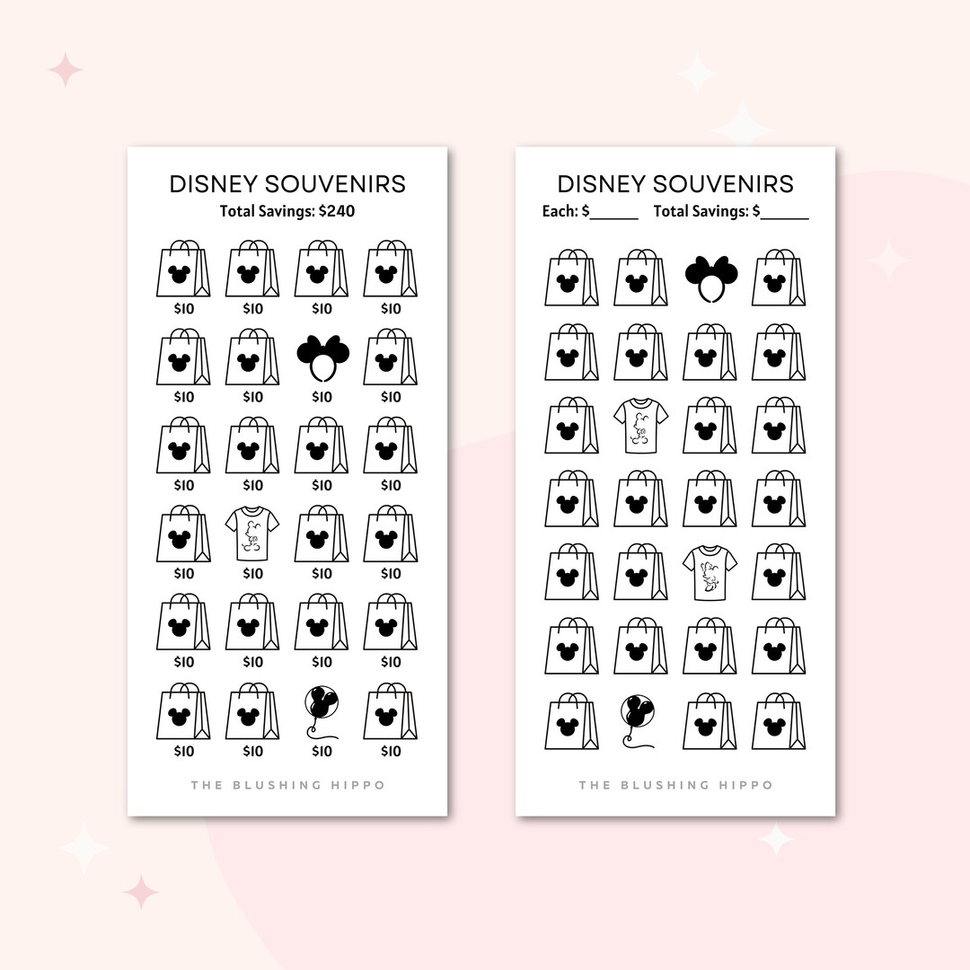 Disney Souvenirs Savings Tracker | Disney Trip | Budget Tracker ...