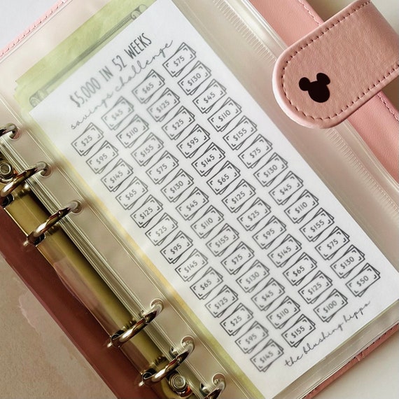 5,000 Savings Challenge Insert | Cash Envelope Insert | Budget Binder ...