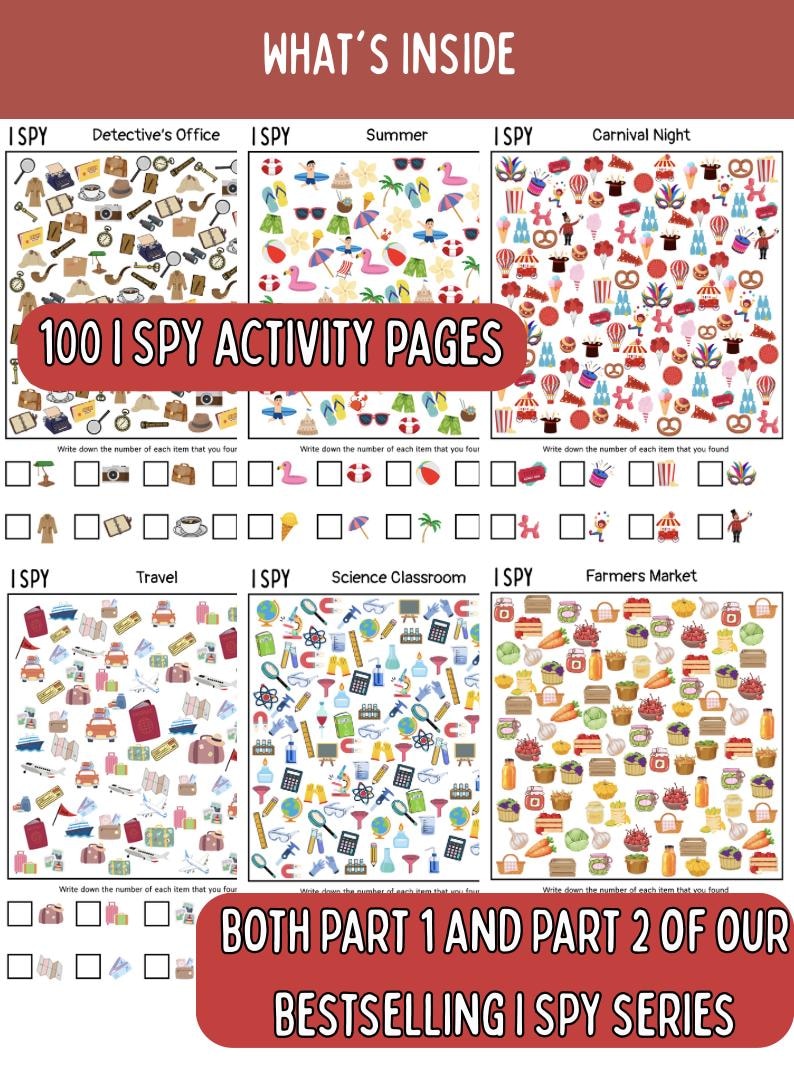 I SPY Game 100-page Mega Bundle: Hidden Object Activity (digital ...