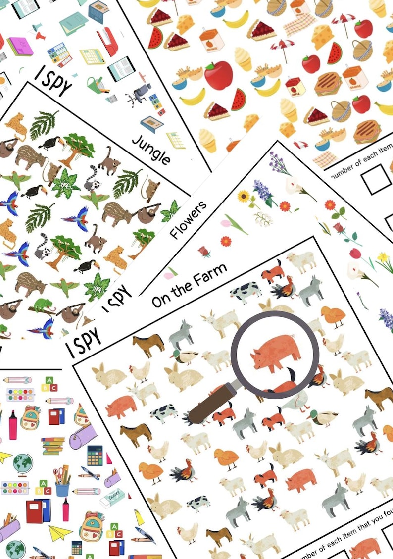 I Spy Printable Game: 50-page Mega Bundle - All Themes (PDF Download ...