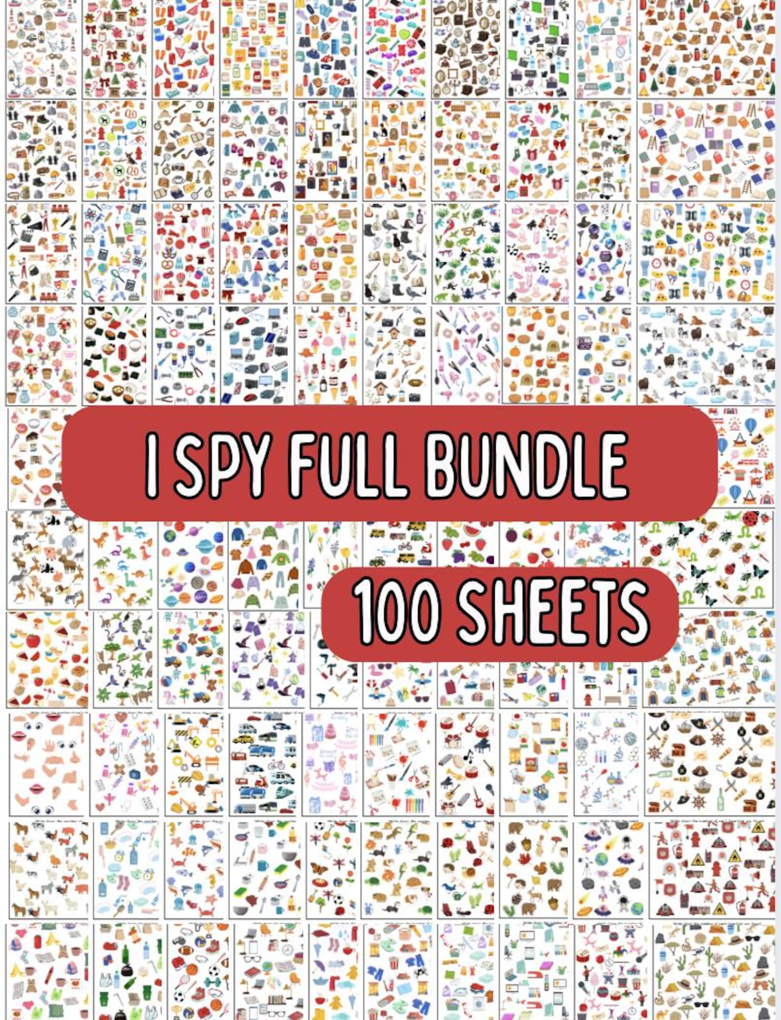 I SPY Game 100-page Mega Bundle: Hidden Object Activity (digital ...