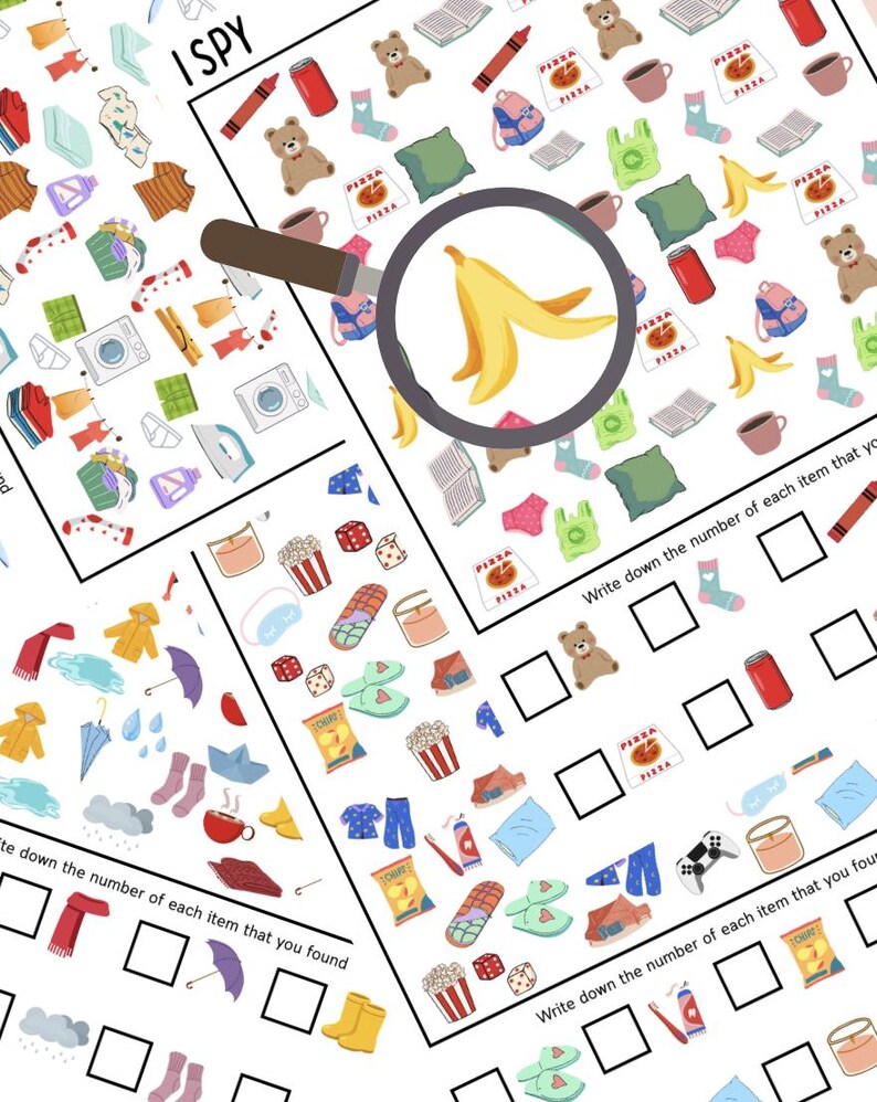 I Spy Game Printable: Seek-and-find Kids Activity - Part 5 (PDF ...