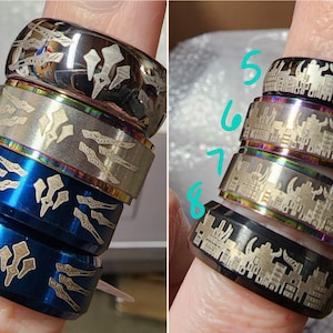 FFXIV Final Fantasy XIV Inspired Engraved Rings - Etsy