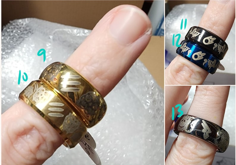 FFXIV Final Fantasy XIV Inspired Engraved Rings - Etsy