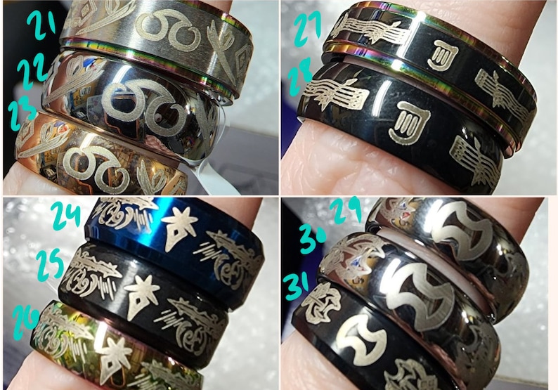 FFXIV Final Fantasy XIV Inspired Engraved Rings - Etsy