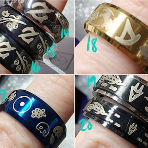 FFXIV Final Fantasy XIV Inspired Engraved Rings - Etsy