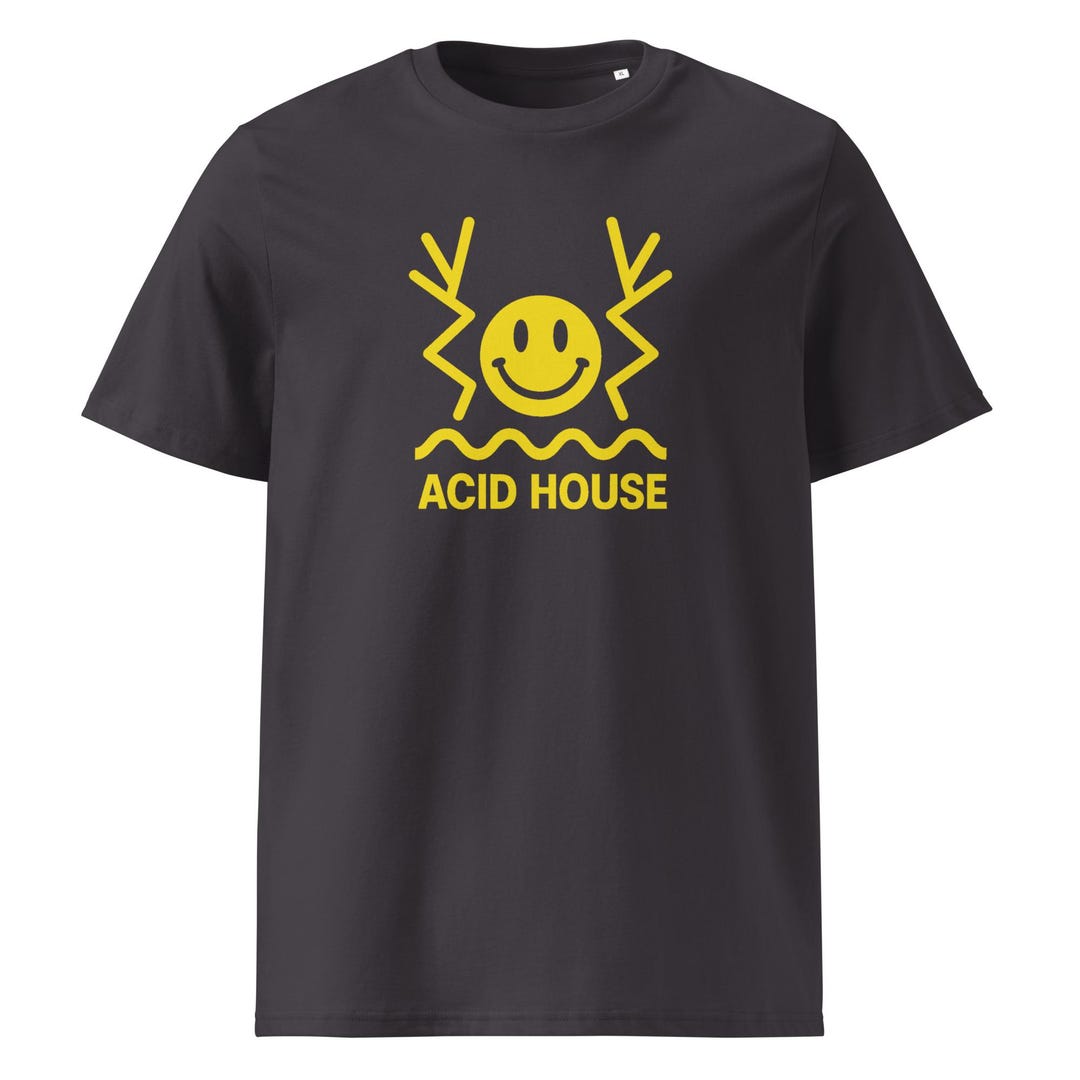 Acid House T-shirt – Retro Rave Smiley Face Tee – Unisex EDM Festival ...