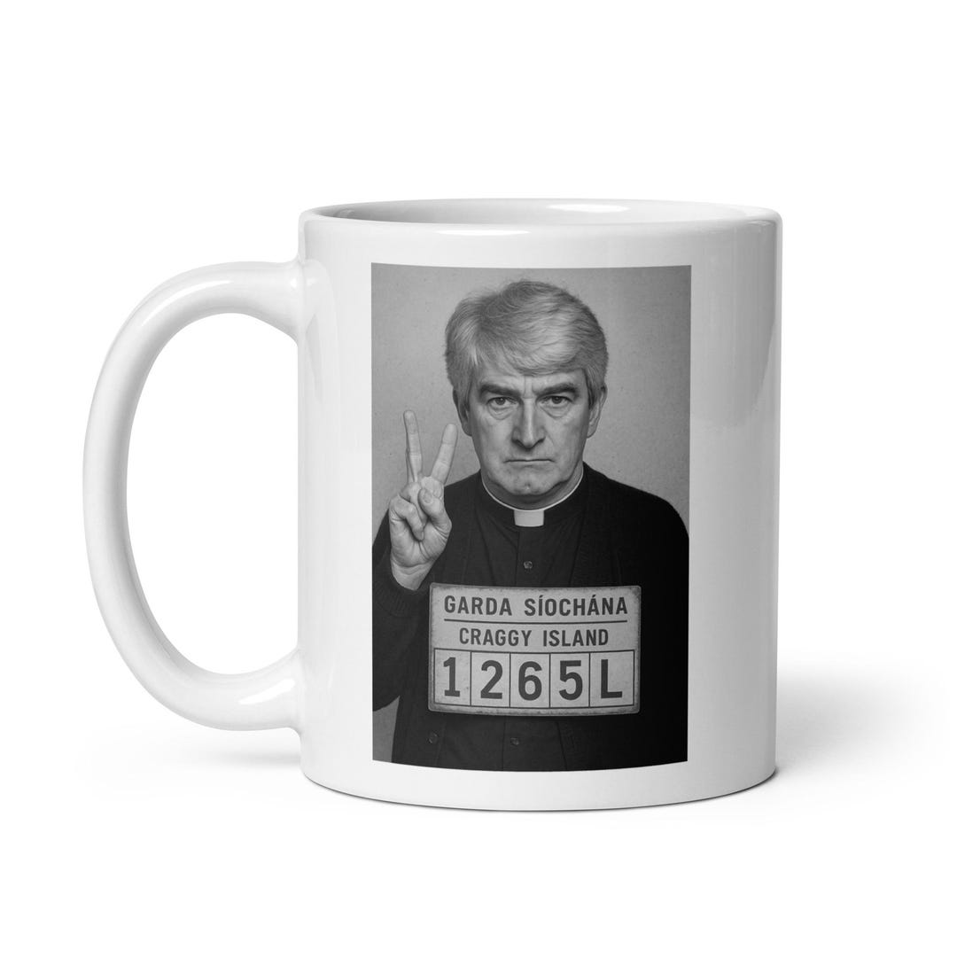 Father Ted Mug – Craggy Island Mugshot Design – Funny Irish TV Gift ...