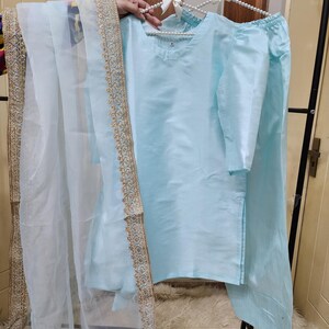 Pakistani 3pc Silk Stitch Farshi Shalwar Partywear,mikah,shadi,wedding ...