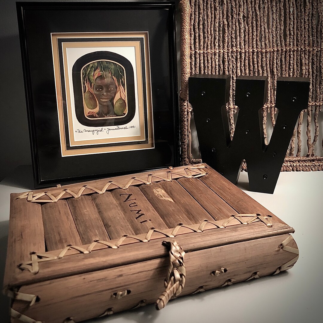 Bamboo Wood Box Ethnic Tribal NUMI Tea Box Keepsake Box - Etsy