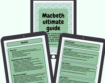 GCSE Macbeth Revision Pack - Ultimate Guide | Quotes, Themes & Model ...