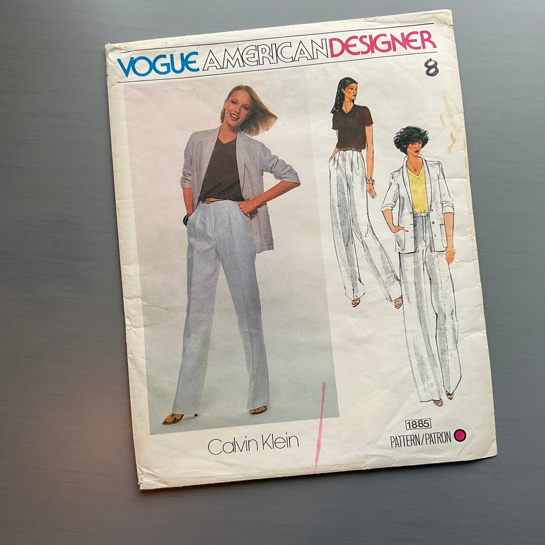 Vogue 1885 Misses Jacket,blouse and Pants Pattern. Vintage 1980s Calvin ...