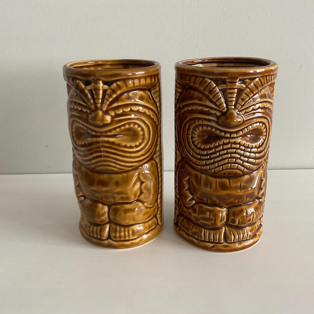 Vintage Tiki Mugs / Germaine’s Luah Hawaii / Barware/ Collectibles - Etsy