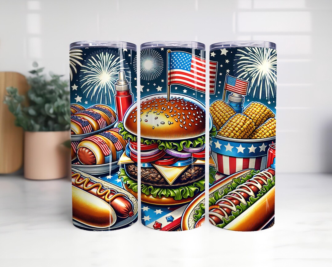 US Patriotic Cookout PNG | 4th of July Sublimation for Tumblers, Shirts ...