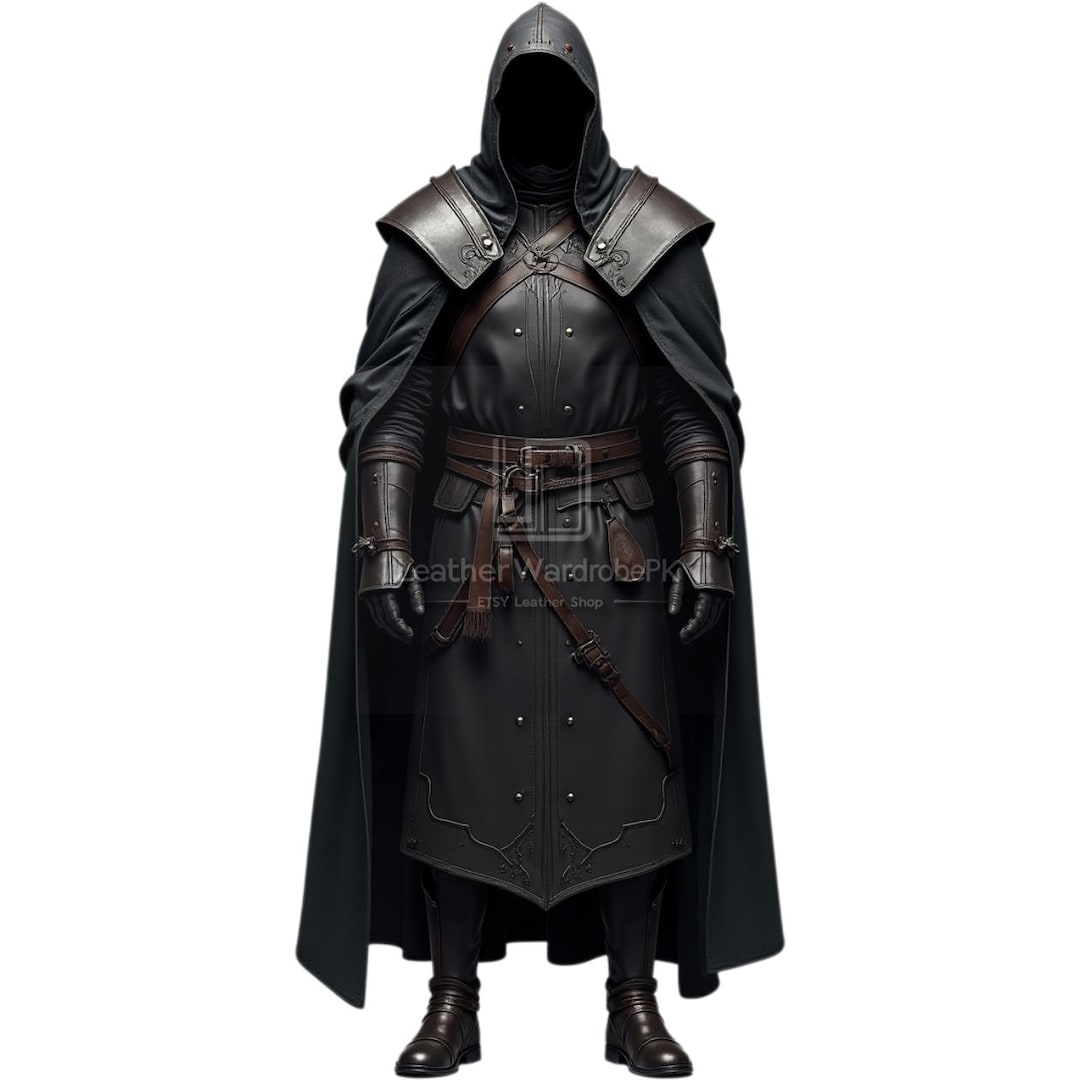 Men's Gothic Leather Cloak-vest – Handmade Steampunk Fashion - Etsy